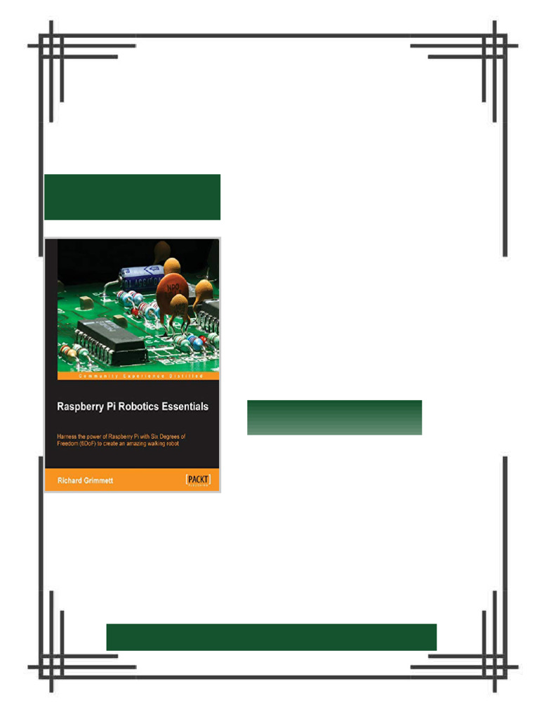 Raspberry Pi Robotics Essentials 1st Edition Grimmett Ebook Updated ...