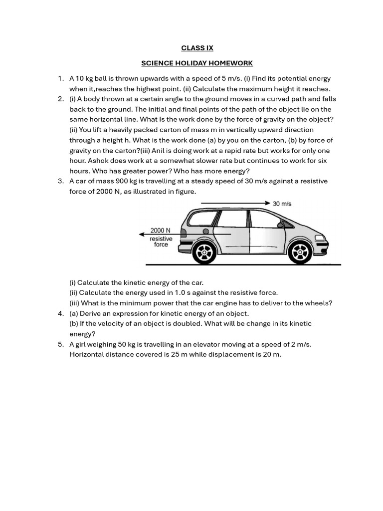 Class Ix Science HHW | PDF