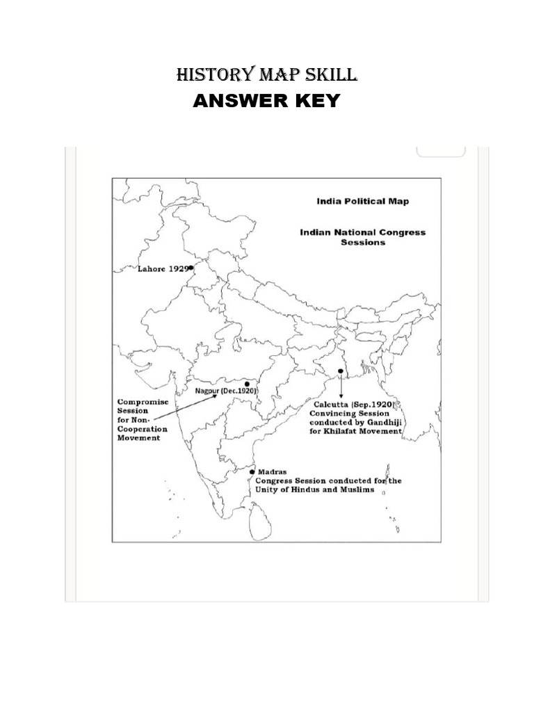 History Map Skill Ans Key | PDF