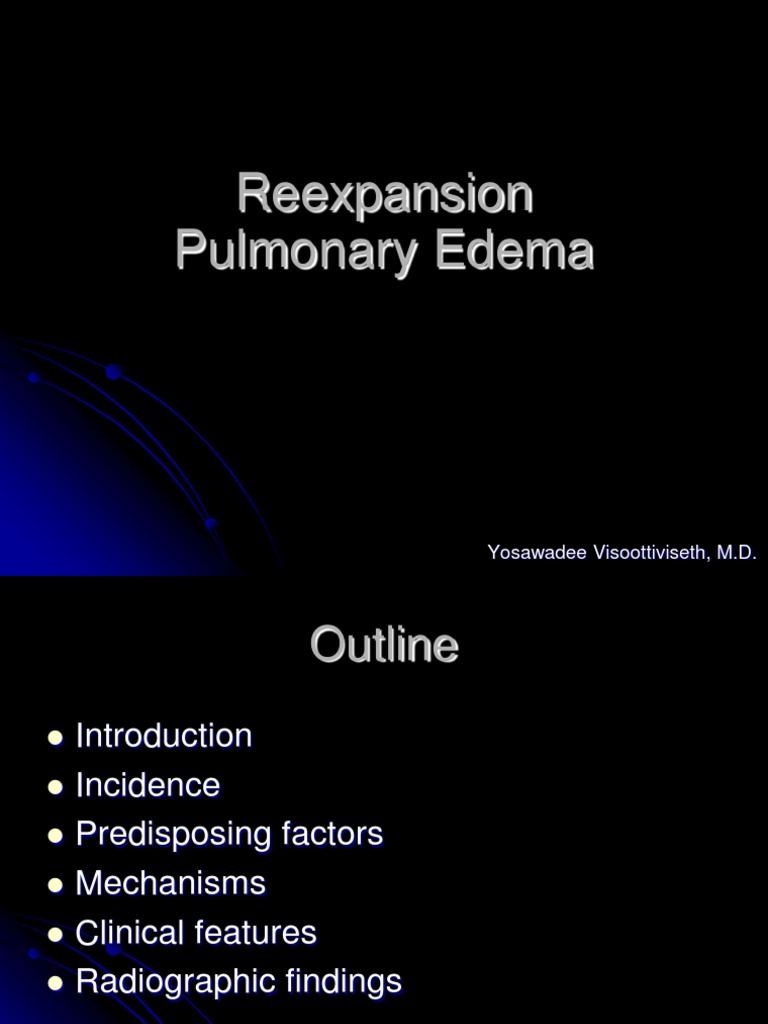 Re-Expansion Pulmonary Edema | PDF | Thorax | Pulmonology