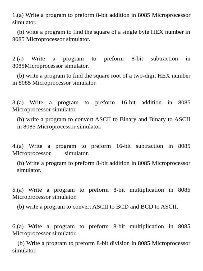 8085 Microprocessor Programming Guide | PDF