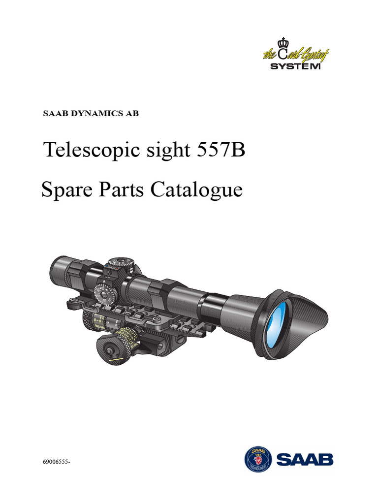 SAAB 557B Telescopic Sight Parts Guide | PDF | Firearms | Projectile ...