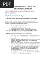 Understanding Styles in LibreOffice Writer | PDF | Page Layout | Software