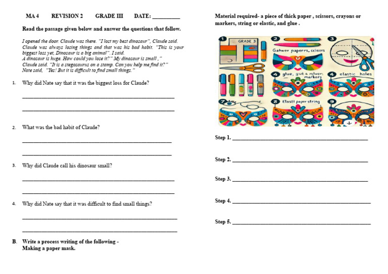 Grade 3 MA - 4 - Revision 2 | PDF