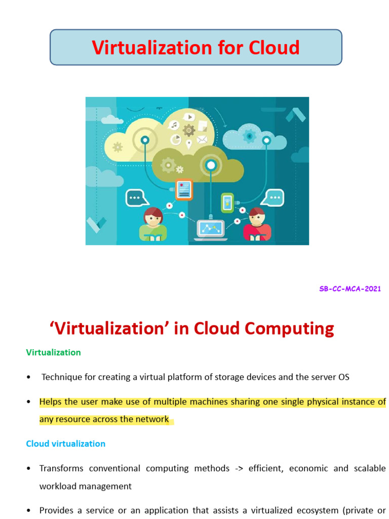 Virtualization For Cloud | PDF | Virtualization | Cloud Computing