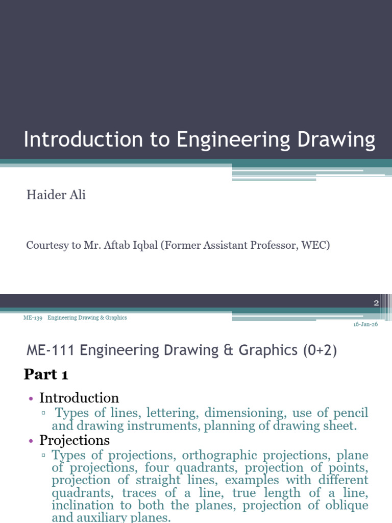 Engineering Drawing Fundamentals Guide | PDF | Technical Drawing ...