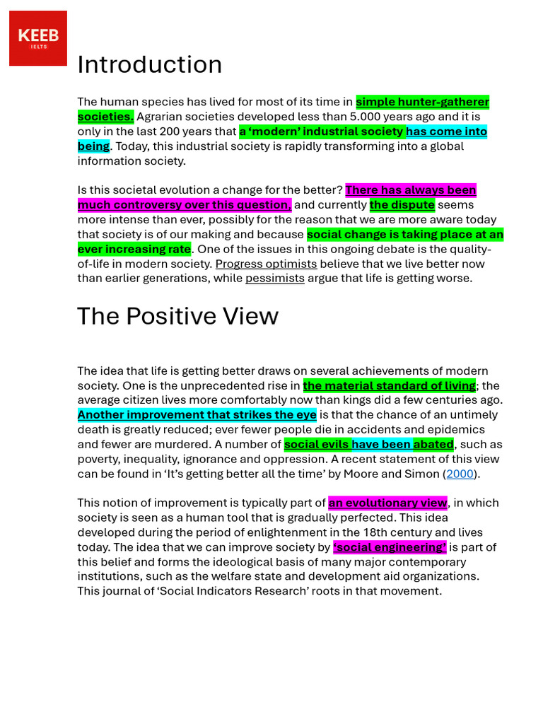A Rise in Living Standards - Is It For Good - KEEB | PDF | Society ...