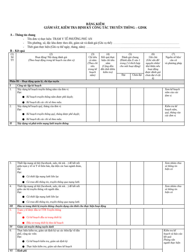 Mau Bangkiem KT-GS TYT | PDF