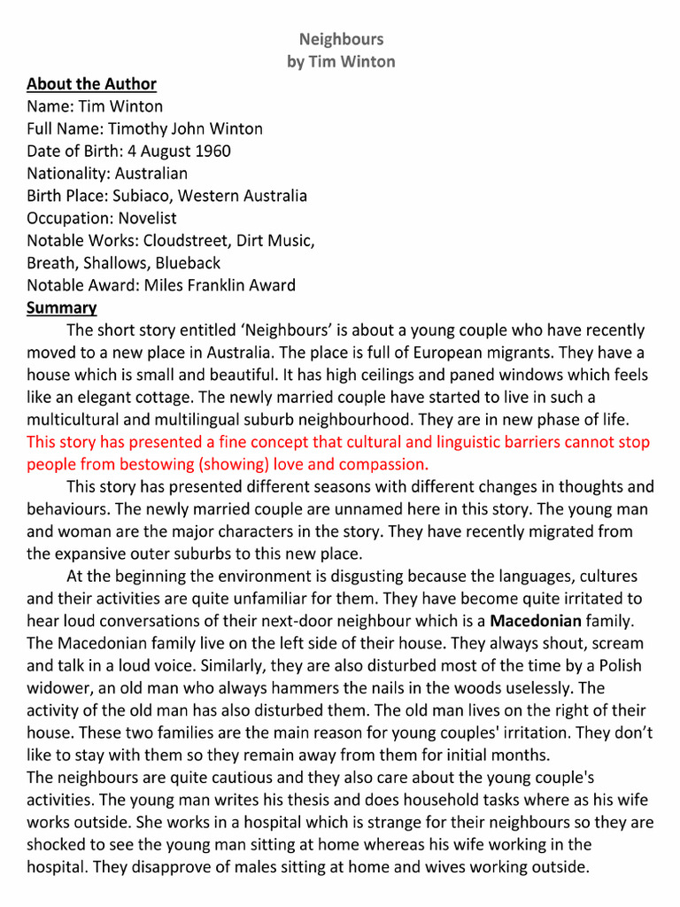 1 1 Neighbours | PDF