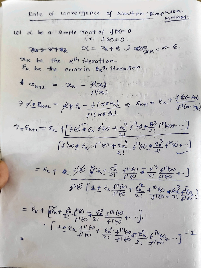 Rate of Convergence. Math | PDF