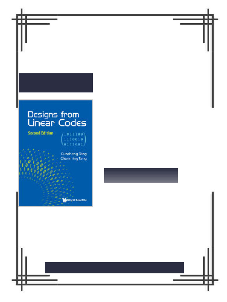 Designs From Linear Codes 2nd Edition Cunsheng Ding Ebook Ready To Read | PDF | Field ...