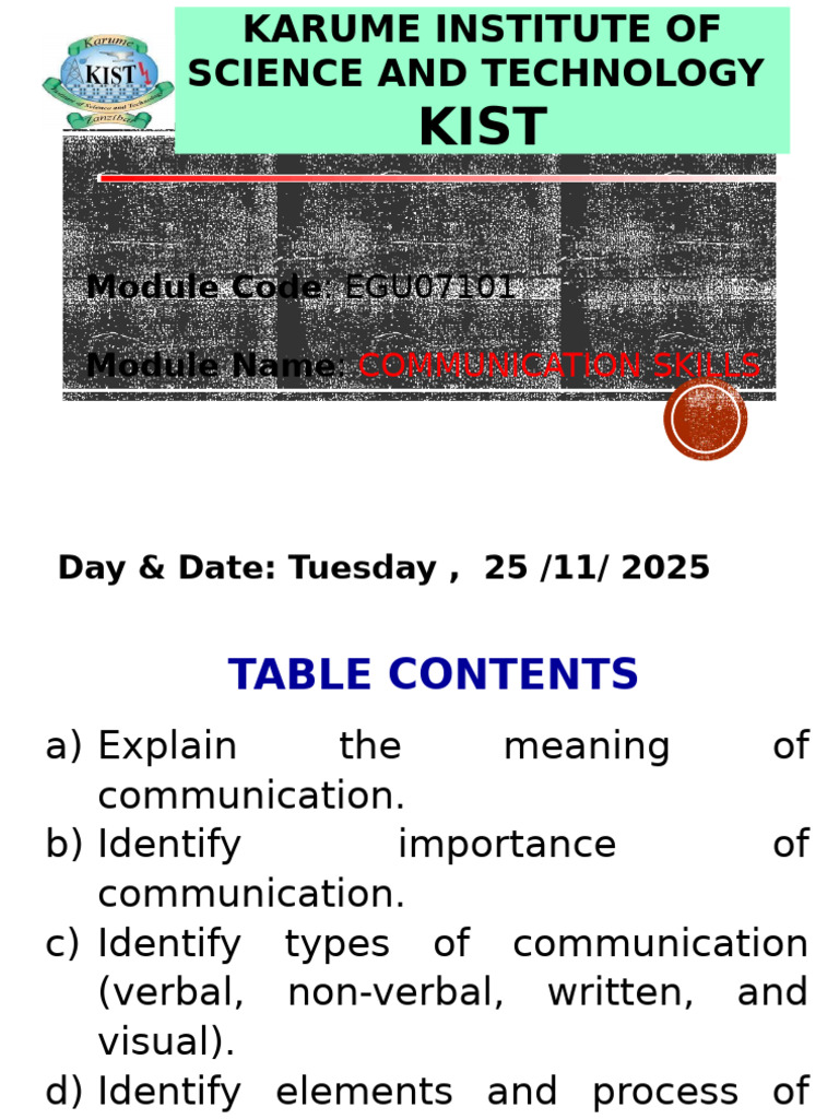 Communication Skills Overview and Importance | PDF | Communication ...