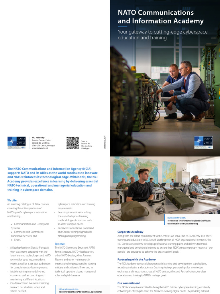 nci_academy_brochure_web_2024 | PDF | Nato
