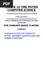 Computer Studies New 2026 Curriculum Design For Grade 10 by KICD | PDF