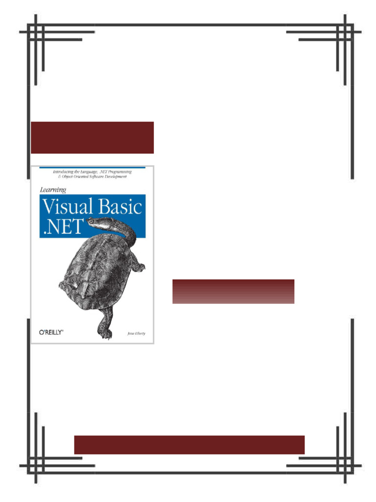 Learning Visual Basic NET 1st Edition Jesse Liberty Ebook Ready-To-Download PDF | PDF | Class ...