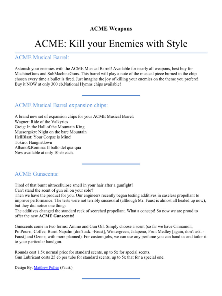 Acme Weapons (Acme) (Z-Library) | PDF | Ballistics | Projectile Weapons