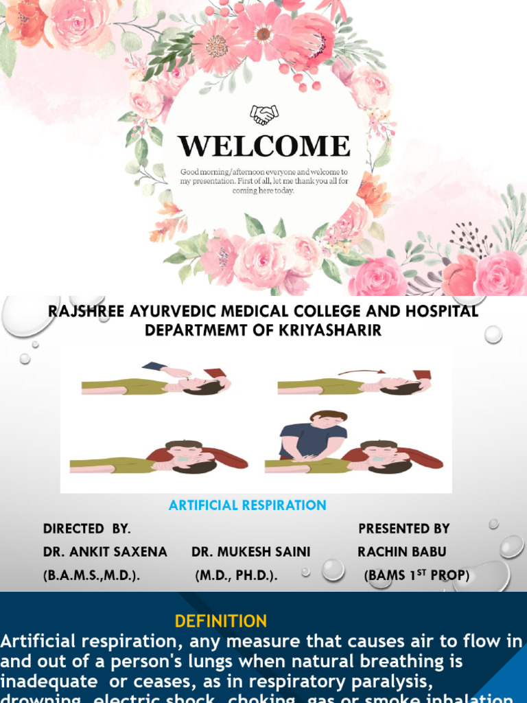 Types of Artificial Respiration Methods | PDF | Breathing | Respiratory ...