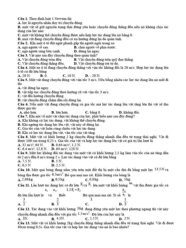 Ba Dinh Luat Newton | PDF