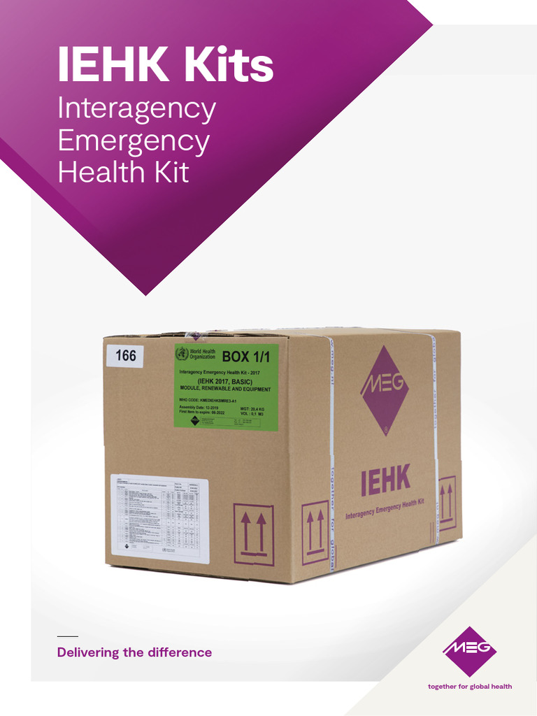 MEG Kits - IEHK Interagency Emergency Health Kit | PDF | Syringe
