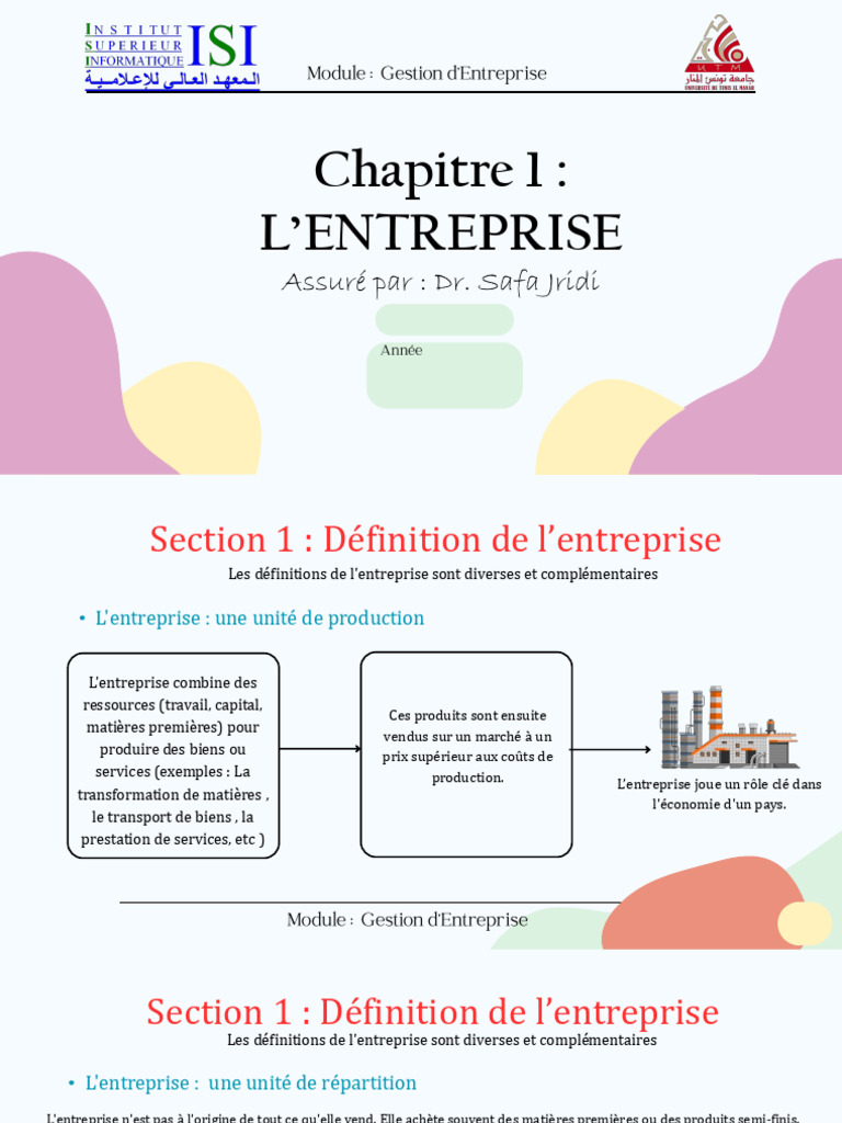 Définition et typologie des entreprises | PDF | Business | Valeur ajoutée