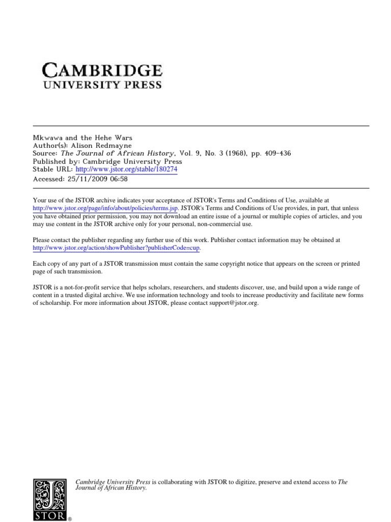 Mkwawa | PDF
