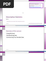 Descriptive Statistics Report Example | PDF | Mean | Skewness