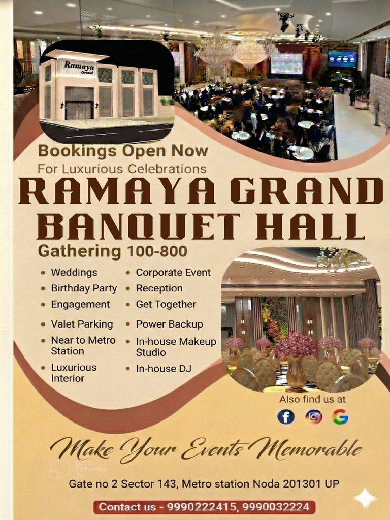 Ramaya Grand Banquet Hall | PDF