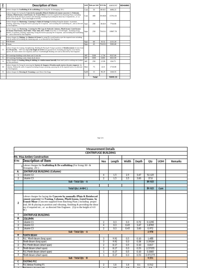 Centrifuge Building Construction Costs | PDF | Concrete | Building ...
