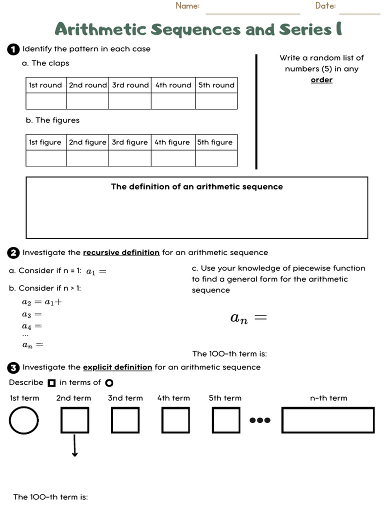 Understanding Arithmetic Sequences | PDF