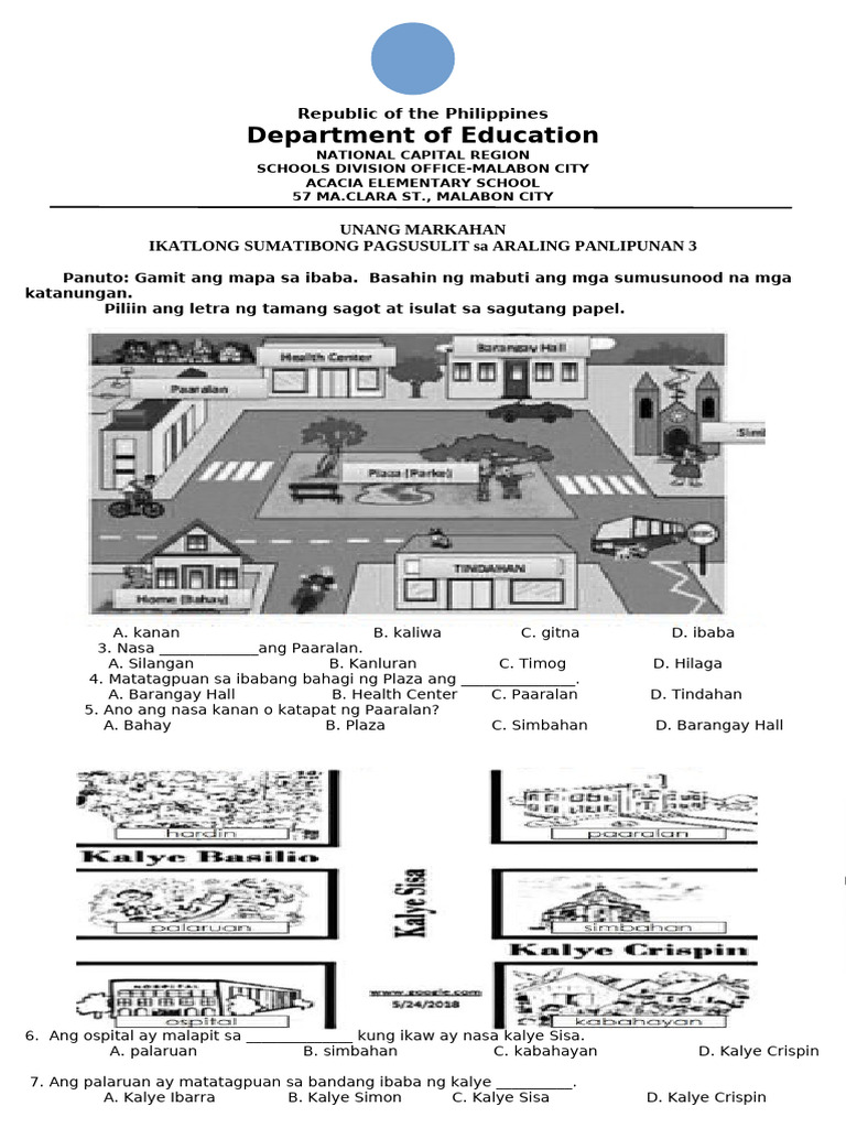 1st Quarter 3rd Summative in AP 3 | PDF