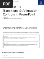 Animation vs. Transition in PowerPoint | PDF