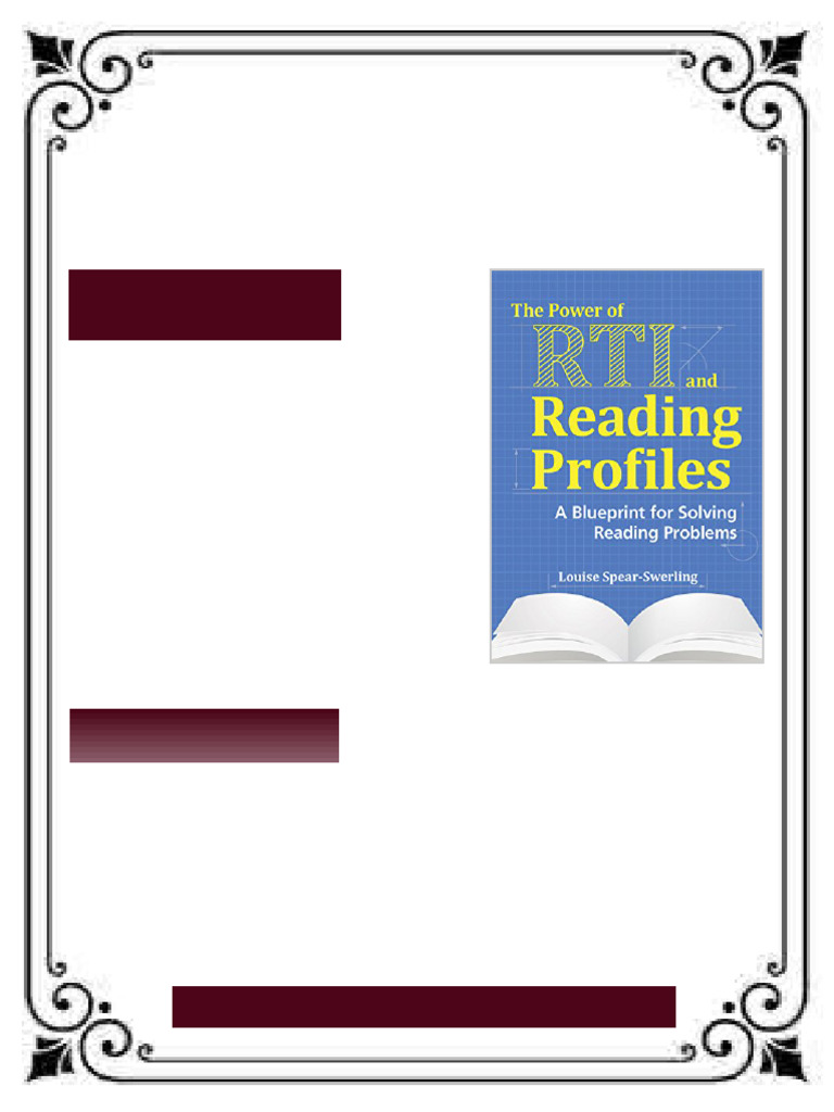 The Power of RTI and Reading Profiles A Blueprint For Solving Reading ...