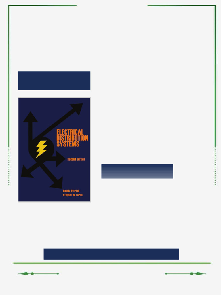 Electrical Distribution Systems 2nd Edition Dale R. Patrick Ebook ...