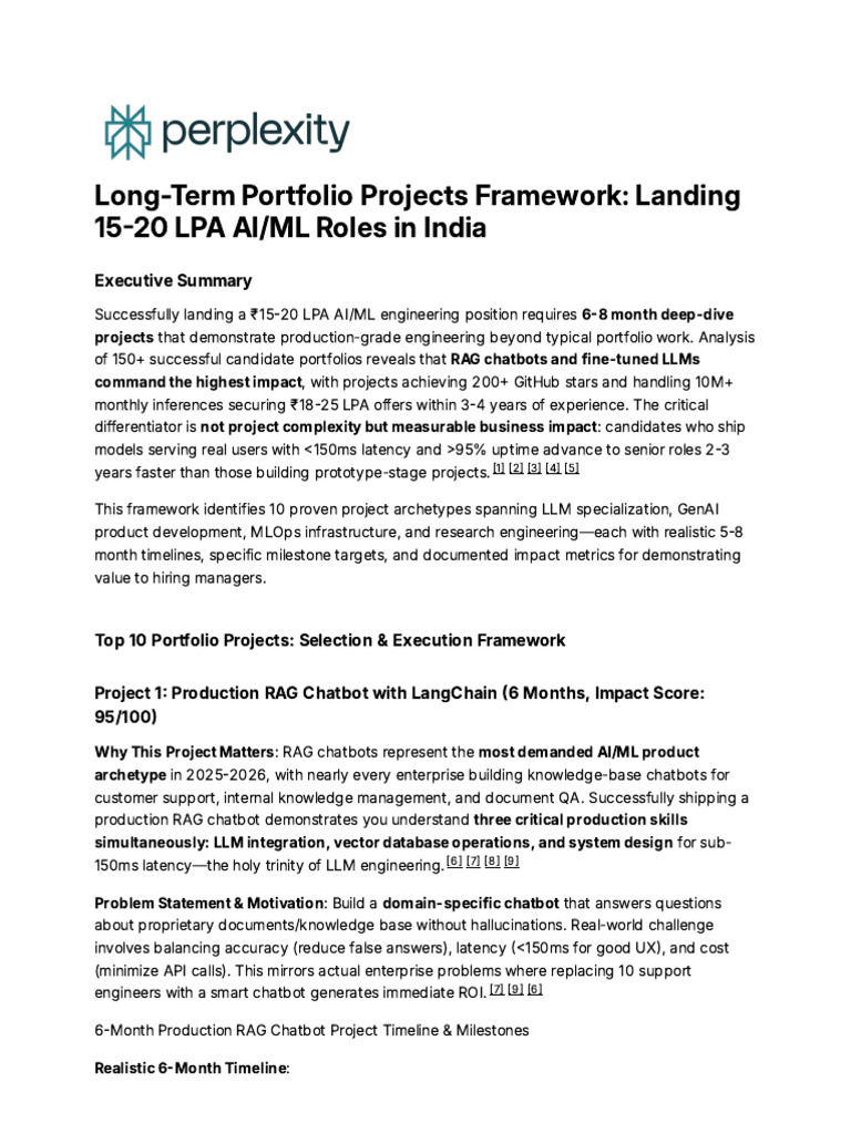 Long-Term Portfolio Projects Framework - Landing 15 | PDF | Learning ...