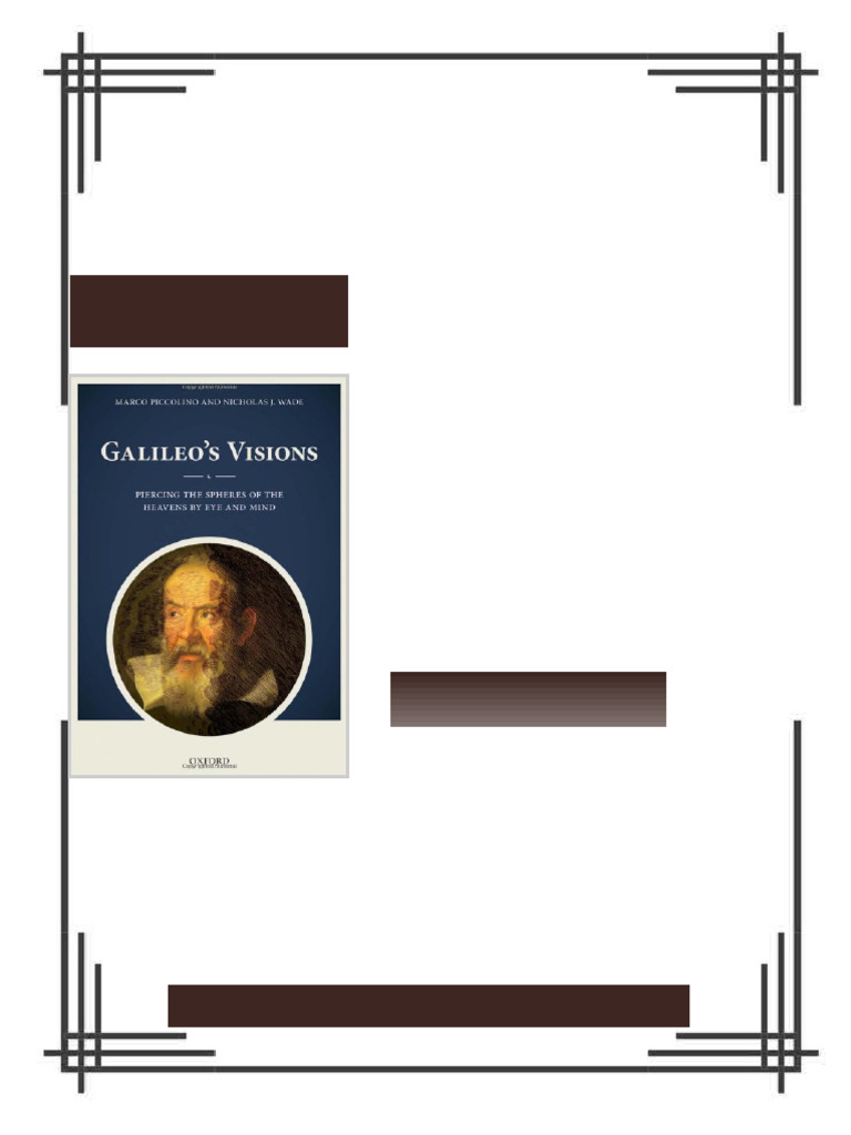 Galileo S Visions Piercing The Spheres of The Heavens by Eye and Mind ...
