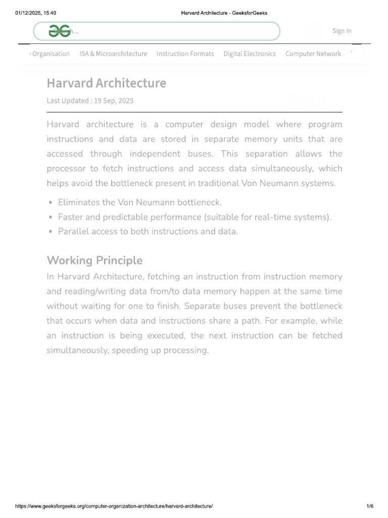 Harvard Architecture | PDF