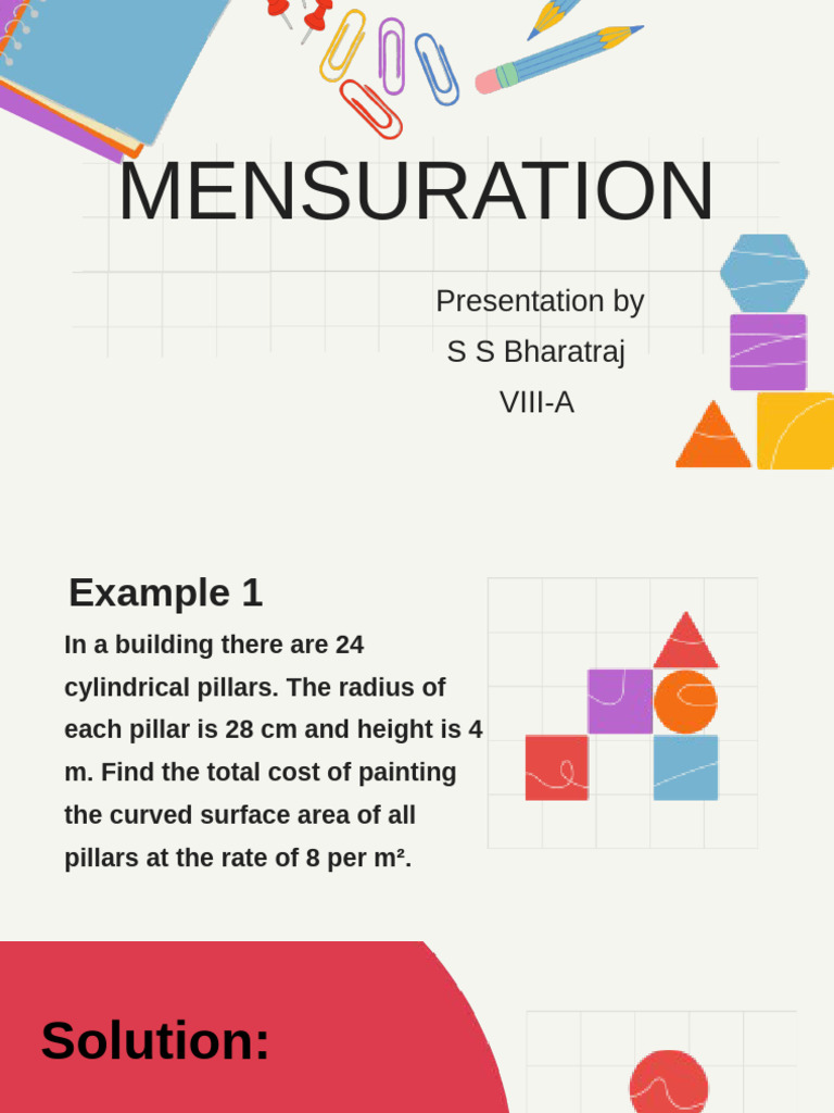 Maths Mensuration | PDF
