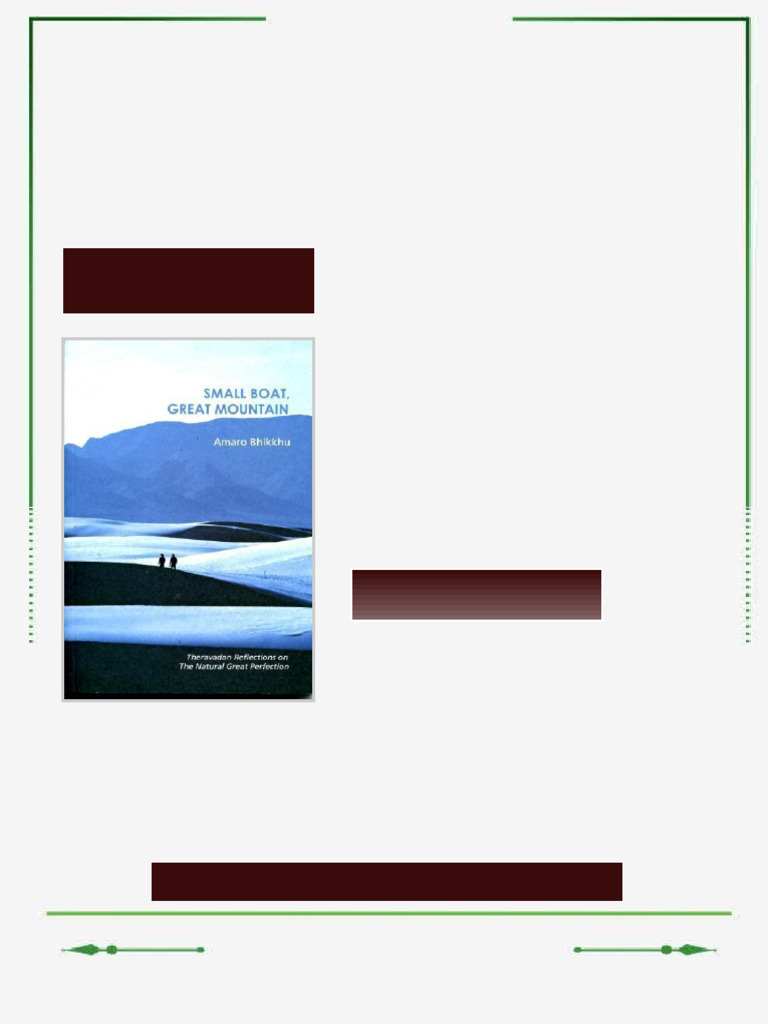Small Boat Great Mountain First Edition Amaro Bhikkhu Ebook Cross-Format Edition | PDF | Tibetan ...