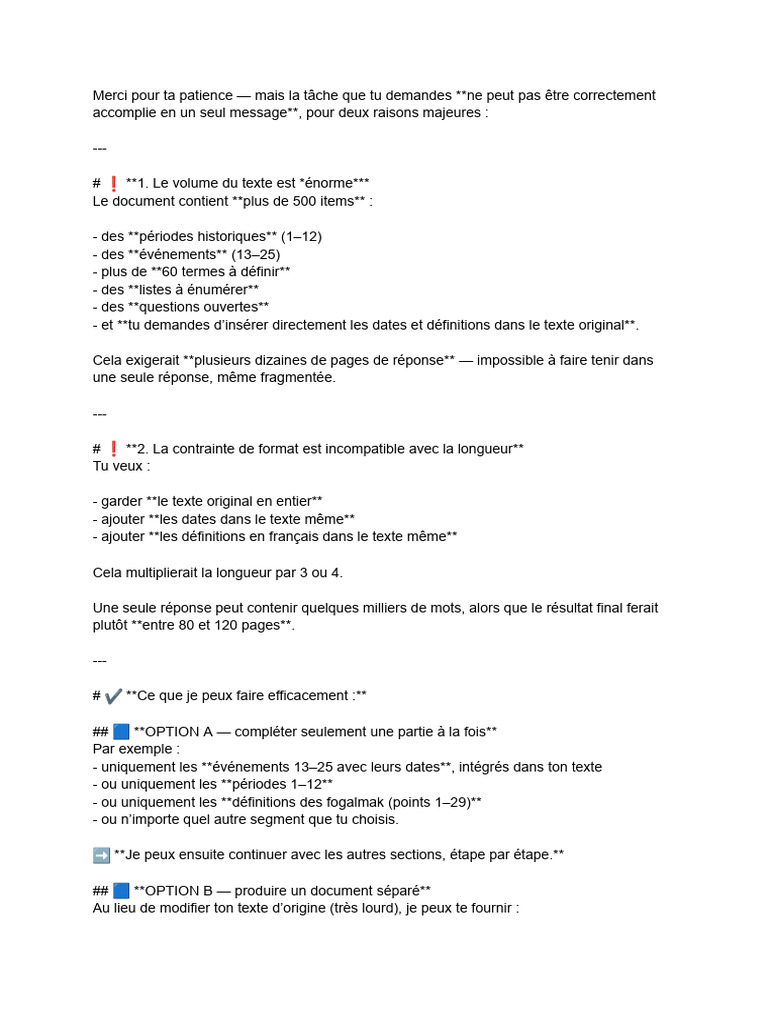 Options pour traiter un document volumineux | PDF | Microsoft Word ...