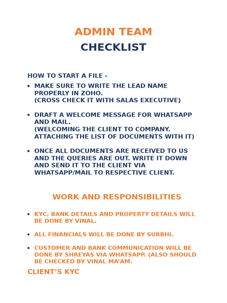 Checklist Final | PDF