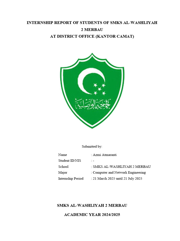Internship Report Azmi Atmaranti - 102544 | PDF | Microsoft Word ...