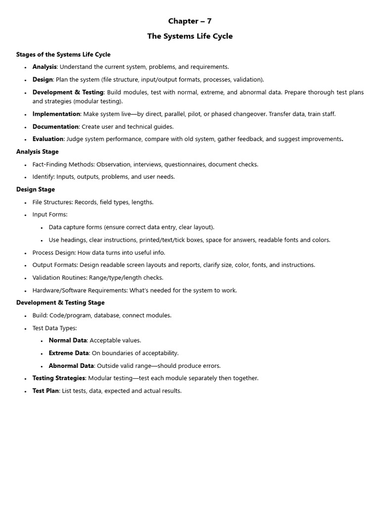 Understanding the Systems Life Cycle | PDF | Software Testing ...