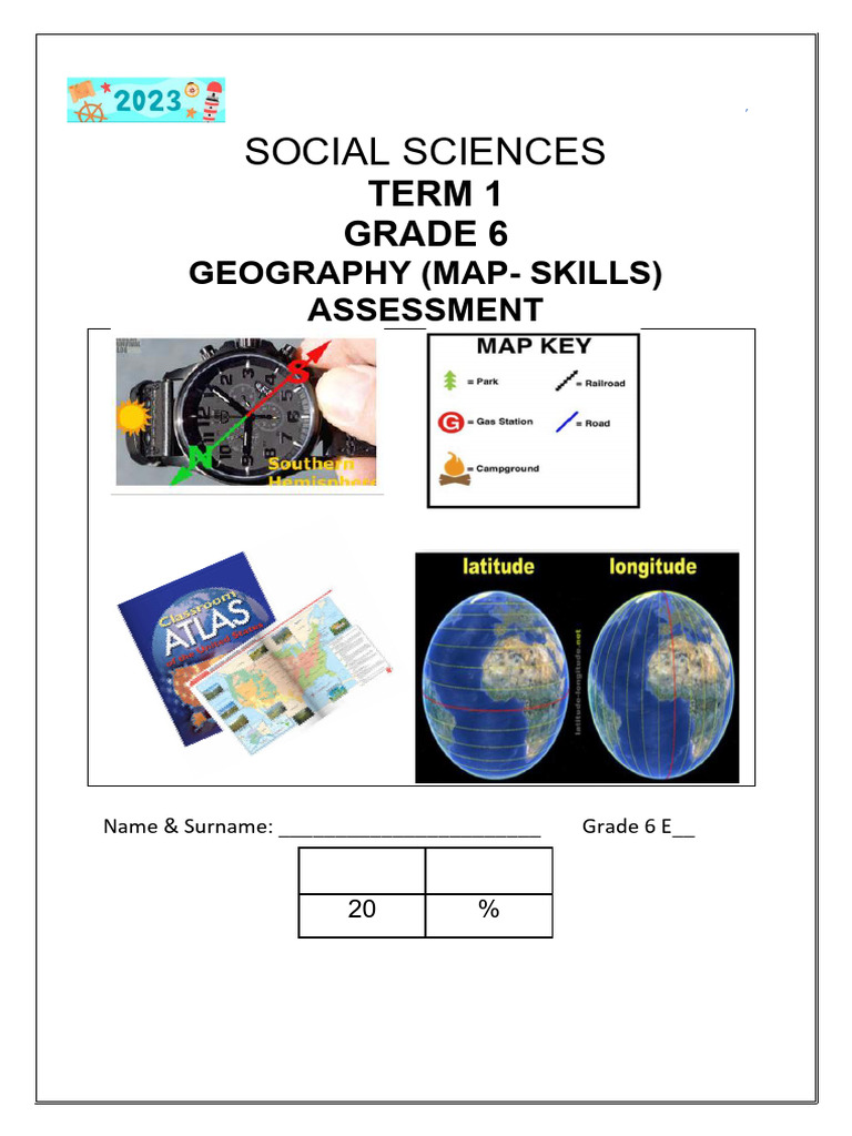 2023 GR 6 Geography Map Skills | PDF | Geodesy | Cartography