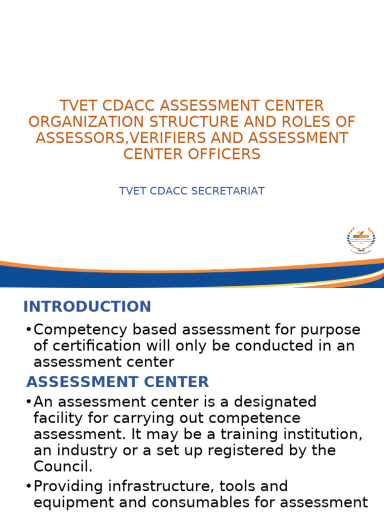 TVET CDACC Organization Structure and Roles of Players in CBA | PDF ...