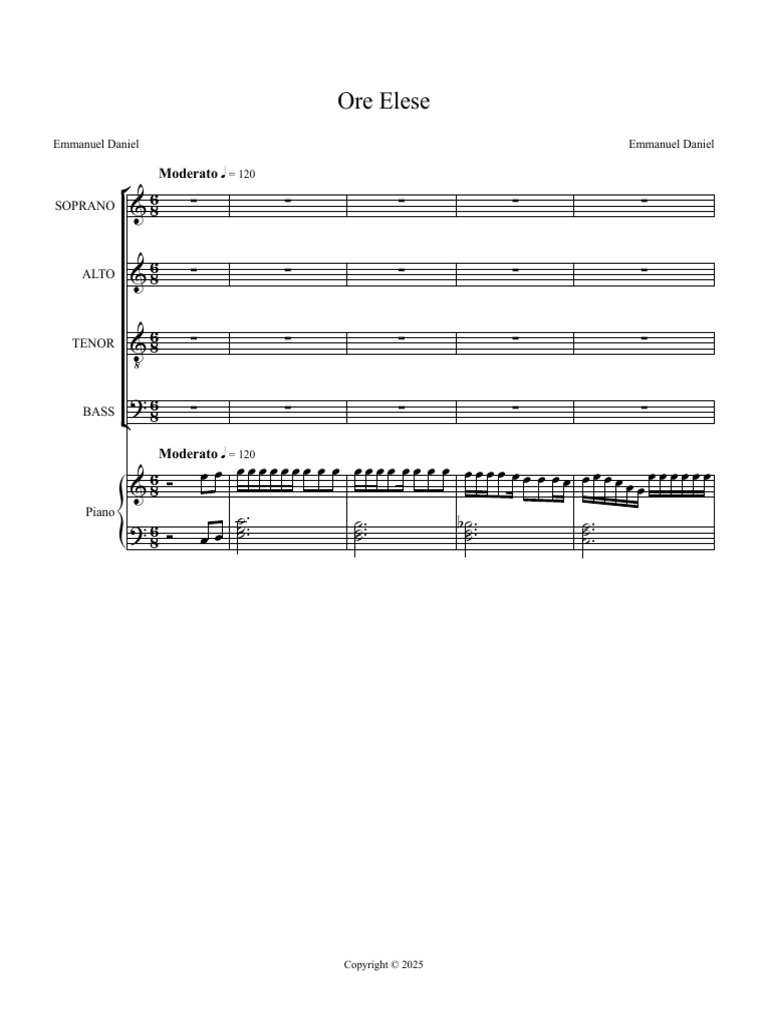 Ore Elese - Full Score | PDF