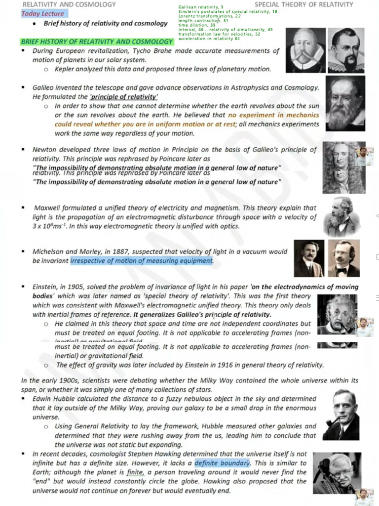 Key Concepts of Special Relativity | PDF
