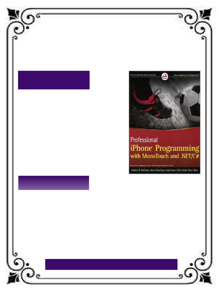 Professional iPhone Programming with MonoTouch and NET C 1st Edition Wallace B. Mcclure ebook ...