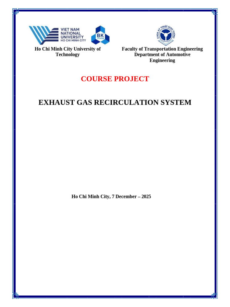 Exhaust Gas Recirculation System Overview | PDF | Throttle | Combustion