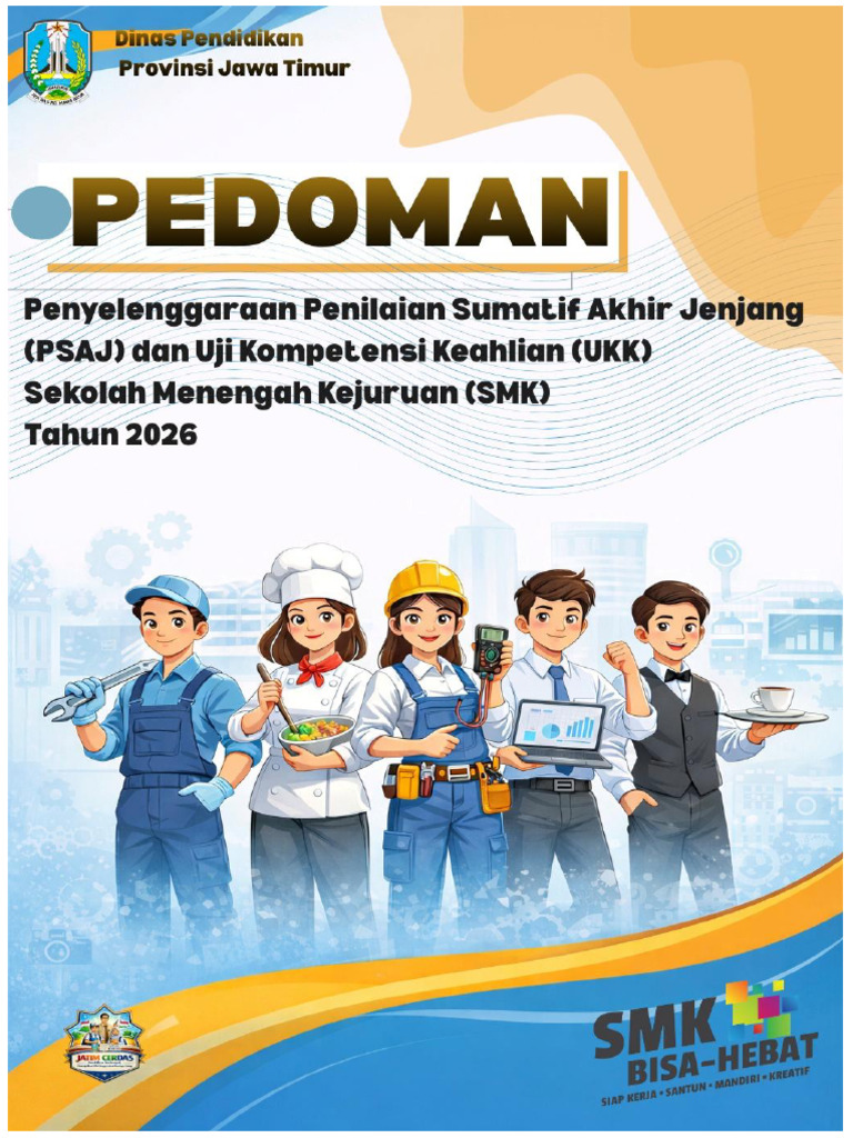 Pedoman PSAJ dan UKK SMK 2026 | PDF