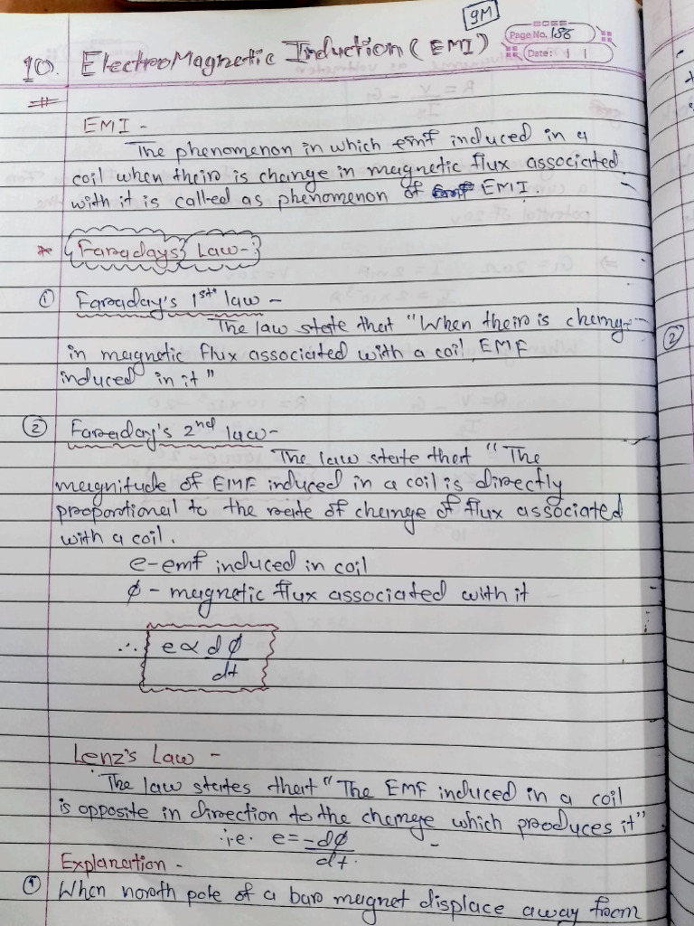 Electromagnetic Induction (EMI) | PDF